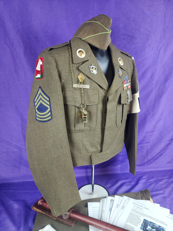 WW2 MP Uniform Named With Rare Brassard – Magi Militaria – US Military ...